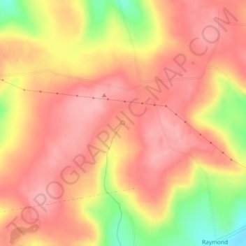 Mapa topográfico Ohio River Headwaters and Hydrological Headwaters of ...